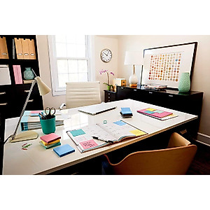 Post-it Notes, 3x3 in, 5 Pads, America's #1 Favorite Sticky Notes, Marseille Collection, Pastel Colors (Pink, Mint, Yellow), Recyclable (654-AST)