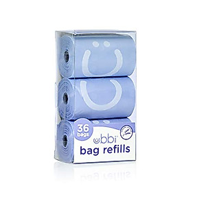 Ubbi Steel Diaper Pail and Refill Bags Bundle for Odor Control and Easy Disposal