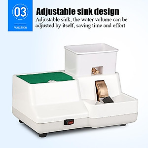 THYXGS Manual Lens Grinder, Eyeglasses Lens Hand Edger with Diamond Grinding Wheel, Support Coarse Grinding Fine Grinding, Auto Water-Supply System, for Resin, Glass, PC, Lenses