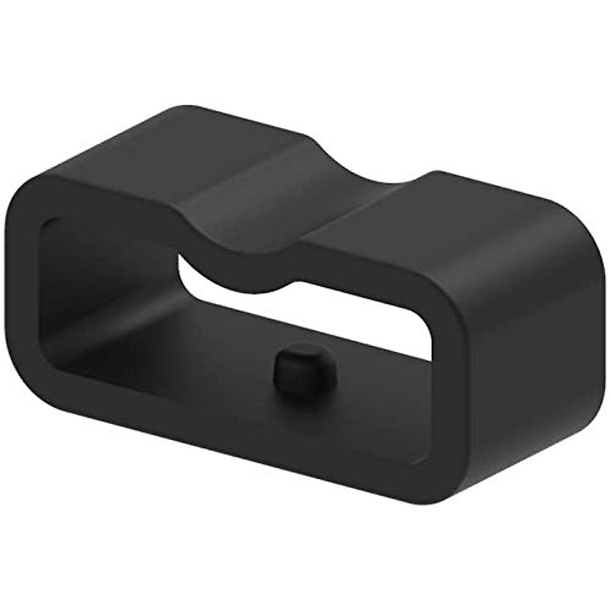 FitTurn Band Keeper Strap Loop Fastener Rings Compatible with BIGGERFIVE Vigor 2 L Fitness Tracker Watch Bands -Black (6 of Pack) Rubber Replacement Loop Rings