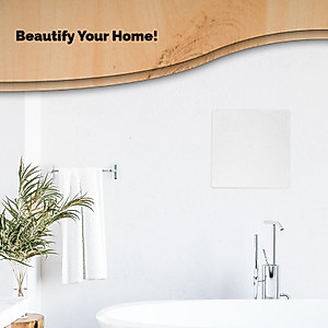 Morvat Adjustable Spring Access Panel, Fits 8"x8" - 12"x12" Inches (External 13.5"x13.5"), for Drywall, Ceiling, Electrical, Plumbing Heavy-Duty & Easy Install, Wall Hole Cover Plate, White (1-Pack)