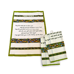 Royal Tara Set of 2 Tea Towel Irish Blessing-Irish Weave