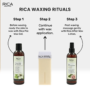 Rica Wax White Chocolate Roll-On Wax Kit (Set of 4 Refill Wax) 100 ML - Made in Italy