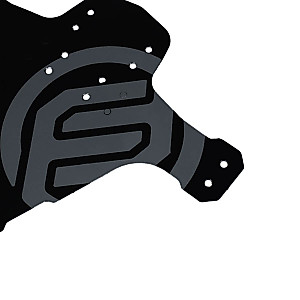 FIFTY-FIFTY 2-Pack Mountain Bike Fender, MTB Mudguard, Front and Rear Compatible Bicycle Mudguard, Fits 26", 27.5", 29", Plus Size and Fat Bike Wheel Sizes (Grey)