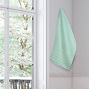Comfort Realm Ultra Soft Towel Set, Combed Cotton 600 GSM 100 Percent Cotton (Mint, 2 Bath Sheet)
