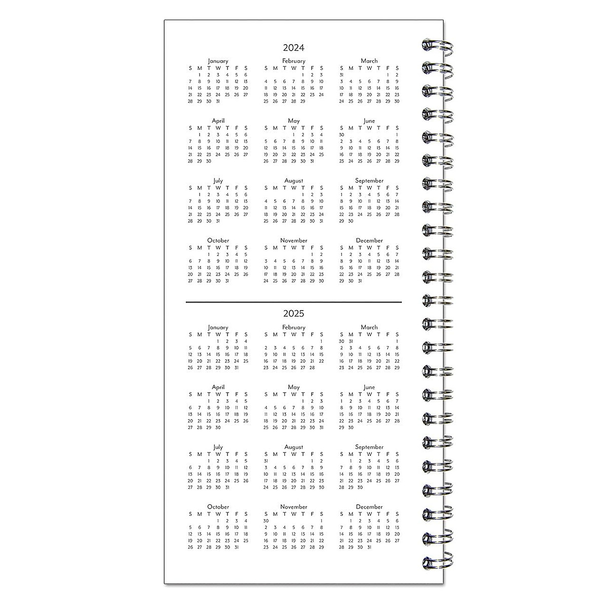 FranklinCovey - Compass Weekly Wire-Bound Planner (Pocket Slim, Jan 2024 - Dec 2024)