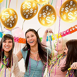 12 Inch Pack of 20 Money Dollar Signs Currency Symbol Latex Balloons Decorations for Birthdays Baby Showers Casino Weddings Bachelorette Retirement Anniversary Graduations Party