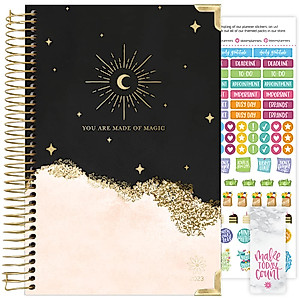 HARDCOVER bloom daily planners 2023 Calendar Year Day Planner (January 2023 - December 2023) - Passion/Goal Organizer - Monthly & Weekly Inspirational Agenda Book - 5.5" x 8.25" - Celestial