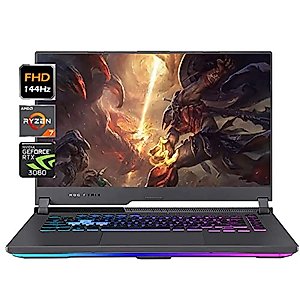 ASUS ROG Strix 15.6" FHD 144Hz Gaming Laptop Newest, 8 Cores AMD Ryzen 7 4800H Beat i7-10750H, 24GB RAM 1TB SSD, GeForce RTX 3060, RGB Backlit Keyboard, WiFi 6, Win11 +CUE Accessories