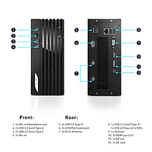 MSI PRO DP20ZA Desktop, AMD Ryzen R7-5700G, Radeon Vega 8, 16GB' Memory (Dual-CHL), 500GB SSD, AC3168, USB Type-C, Windows 11 PRO, 3-YR Onsite Warranty (5M-225US)