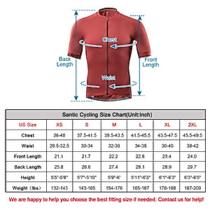 Santic Cycling Jerseys for Men Short Sleeve Cycling Tops Mens Biking Jersey Cycling Shirts Breathable Yorkson