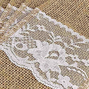 acrosser 100Pc Burlap Lace Cutlery Pouch Rustic Wedding Knife Fork Holder Bag Hessian Table Decoration Accessories