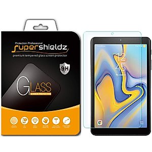 Supershieldz Designed for Samsung Galaxy Tab A 8.0 inch (2018) (SM-T387 Model) Tempered Glass Screen Protector, 0.33mm, Anti Scratch, Bubble Free