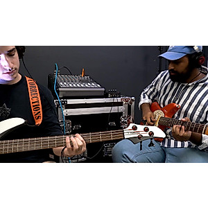 Rockville RHPA4 4 Channel Professional Headphone Amplifier Stereo or Mono Amp, Black, 4.6” x 3” x 2.36”