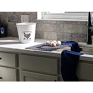 Chicken Scraps Bucket to collect your leftover food to feed your hens, roosters, feathered ladies, chicken friends chicks, free-ranged chickens, roos, or whatever you call your chickens (Chicken)