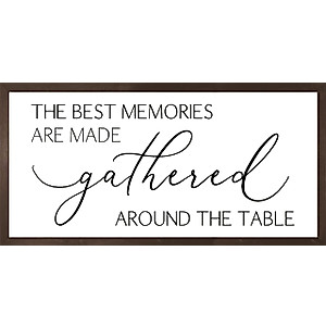 Dining room decor-wall sign-the best memories are made gathered around the table-dining room decor
