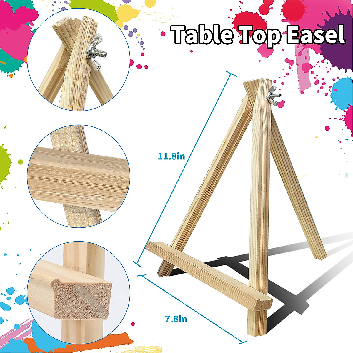 Kalysky 47PCS Kids Paint Set,Canvas Painting Kits for Kids ages 4-8,8-12,Acrylic Paint Art Supplies for Kids 9-12 with 12 Paints, 5 Canvas Panels, 18PCS Drawing Paper,10 Brushes