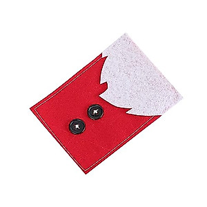 ERINGOGO 72 Pcs Christmas Tableware Bag Santa Cutlery Silverware Holder Christmas Tableware Holder Christmas Tableware Storage Bag Fork Bags Covers Clothing Cutlery Bag