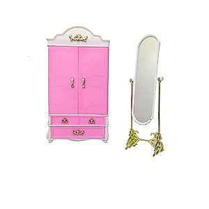 Irra Bay Dollhouse Furniture - Wardrobe and Mirror Set