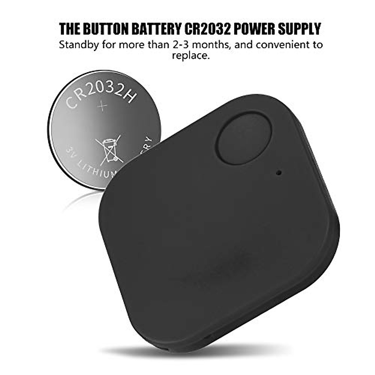 Bluetooth Finder Key Tile Tracker Key Key Finder Child Pet Finder Anti-Lost GPS Locator(Back)