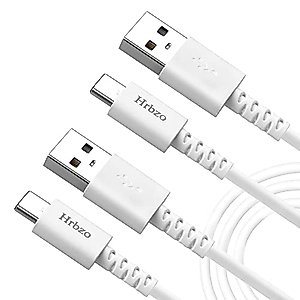 Hrbzo Type C Charger[2.6ft,2-Pack] USB C Cable Compatible with Samsung Galaxy S21 Huawei Mate 40, and More