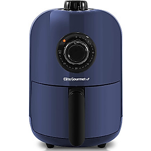Elite Gourmet EAF1121BG Personal 1.1 Qt. Compact Space Saving Electric Hot Air Fryer Oil-Less Healthy Cooker, Timer & Temperature Controls, 1000W