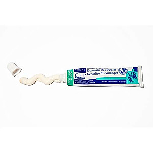 Virbac C.E.T. Enzymatic Toothpaste Eliminates Bad Breath by Removing Plaque and Tartar Buildup Best Pet Dental Care Toothpaste Vanilla Mint Flavor 2.5 Oz Tube