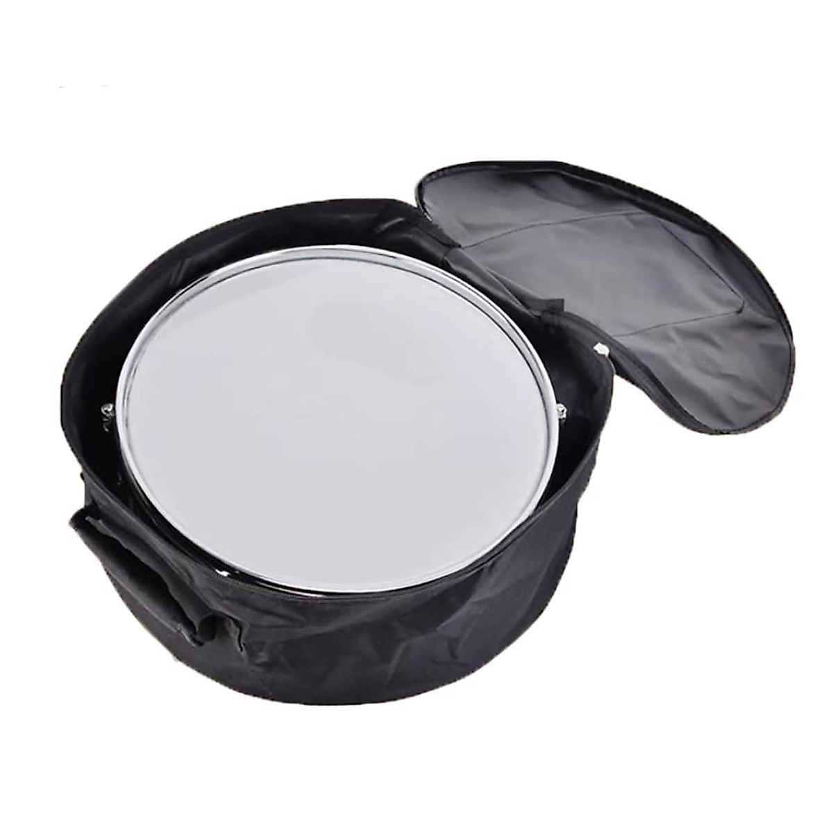 Tambourine Bag/Snare Drum Bag/Drum Bag with Shoulder Strap/Tambourine Storage Case/Percussion Instruments Accessories (black)