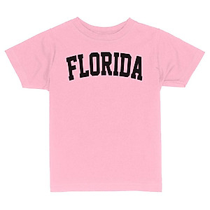 Florida College Style Toddler Kids T-Shirt 4T Light Pink
