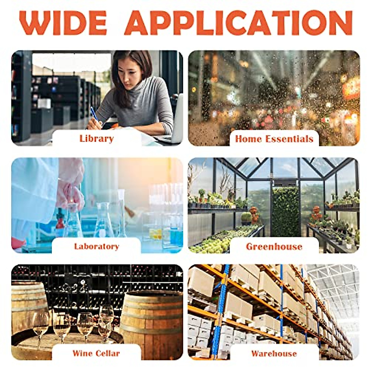 Protmex Digital Temperature Humidity Meter, Thermometer Hygrometer with Ambient Dew Point and Wet Bulb Temperature Indoor and Outdoor, Data Logger with Min/Max Hold, LCD Backlight, PT6508