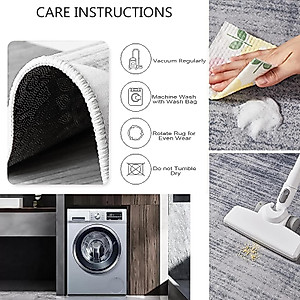 Nordic Luxury Art Living Room Area Carpet, Modern Black Gold and White Marble Texture Area Rug, Non-Slip Floor Breathable Large Rectangle Indoor Mat for Nursery Girls Bedroom Hallway-5x7ft