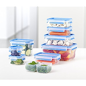 Emsa "Clip & Close 2.0" 3 Piece Food Storage Container, Light Green