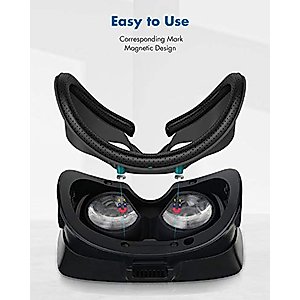 KIWI design VR Facial Interface Bracket with Anti-Leakage Nose Pad and Lens Protector Compatible with Valve Index Accessories