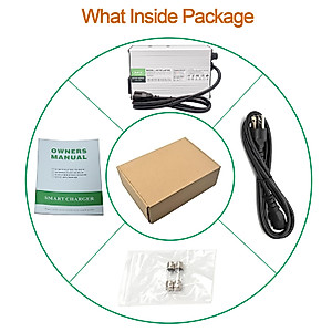 48V 3A Lead Acid Charger Output Connector 3pin C13 N+ L- for 48V Lead Acid AGM Gel VRLA OPZV Battery 48V Smart Charger