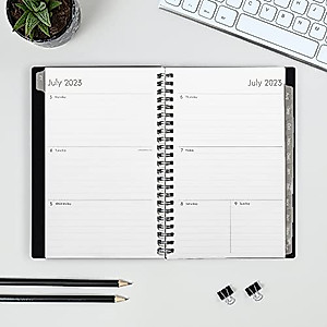 Blue Sky 2023-2024 Academic Year Weekly and Monthly Planner, 5" x 8", Flexible Cover, Wirebound, Enterprise (144720)