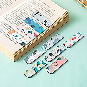 Flower Colorful Bookmarks Magnetic Bookmarks for Men Women Students Children,10Pcs (Graffiti)