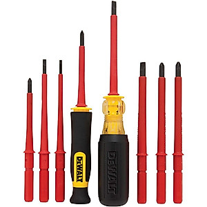 DEWALT Screwdriver Set, Insulated Set, Vinyl Grip, 10-Piece (DWHT66417)