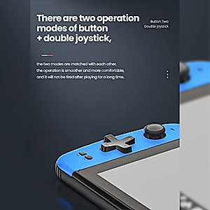 JANN Mini Retro Handheld Game Console, Retro Game Player, Portable Video Game Console 7 Inch Screen Built-in 6,000 Classic Game, 64G Retro Arcade for Kids & Adults