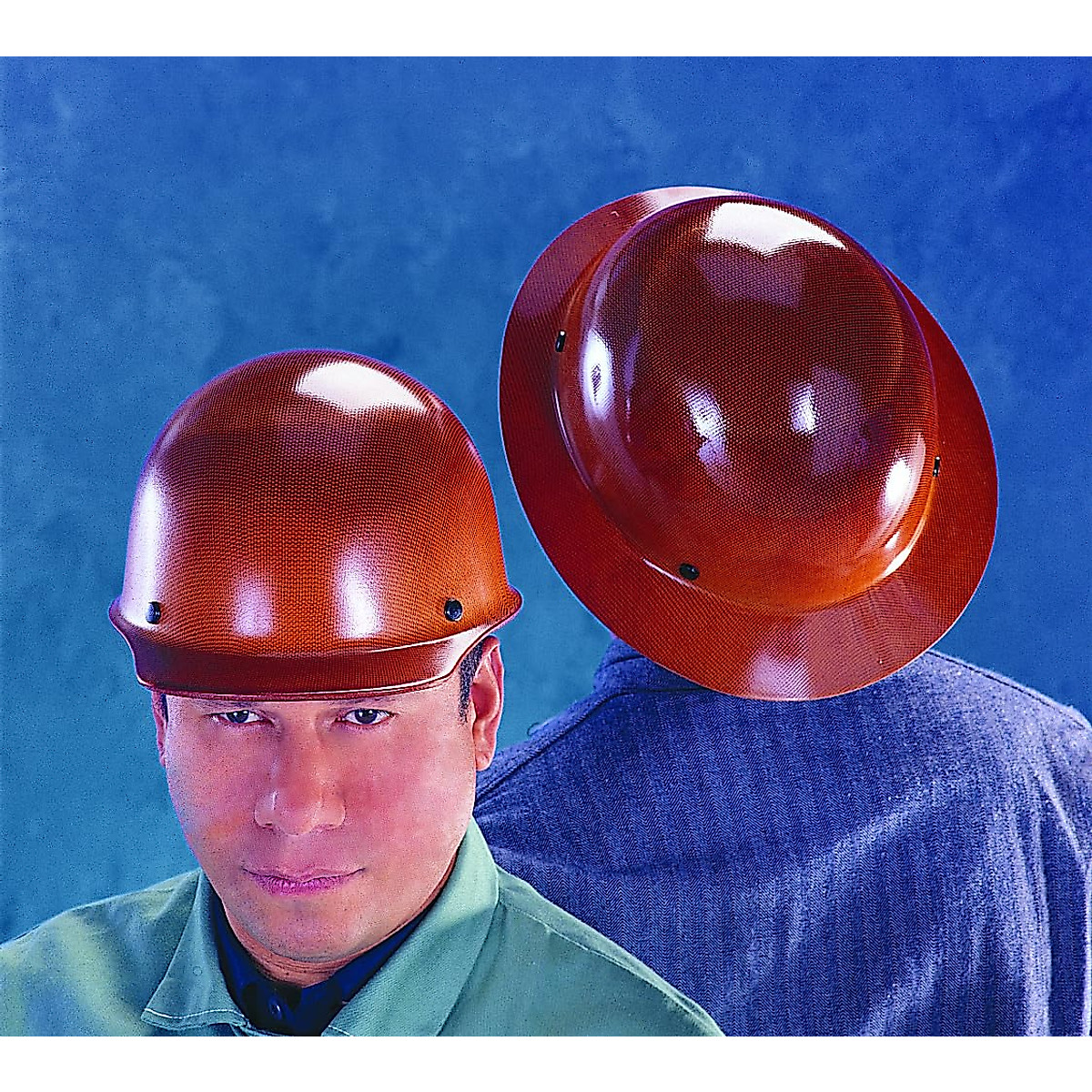 MSA 460409 Skullgard Cap Style Safety Hard Hat with Staz-on Pinlock Suspension, Lamp Bracket and Cord Holder | Made of Phenolic Resin, Radiant Heat Loads up to 350F - Standard Size in Natural Tan