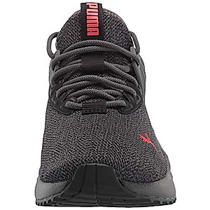 PUMA mens Puma Men's Pacer Future Sneaker, Castlerock-puma Black-high Risk Red, 11.5 US