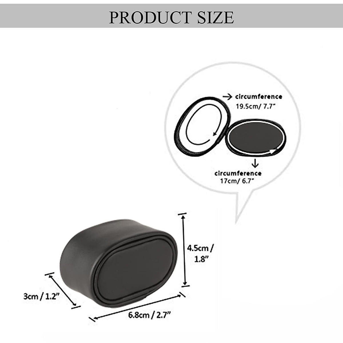 Aokelily Watch Winder Sponge Watch Pillows Replacement, Carbon Fiber PU Leather, Set of 4 Watch Pillows Replacements for Watch Cases Storage Organizer (Black PU)