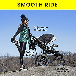 Jeep Cross-Country Sport Plus Jogging Stroller by Delta Children, Charcoal Galaxy