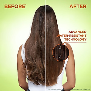 Garnier Fructis Sleek & Shine Full + Travel Size Shampoo (12.5 & 3 Fl Oz) + Conditioner (12 & 3 Fl Oz) Set for Frizzy, Dry Hair, Plant Keratin + Argan Oil (4 Items), 1 Kit (Packaging May Vary)