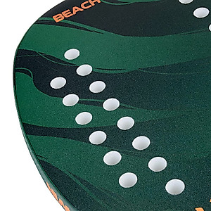 Beach Tennis Racket,Carbon Fiber Grit Face with EVA Memory Foam Core Beach Tennis Racket with Cover Bag (2PCS)