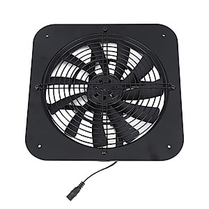 Fdit Solar Powerful Attic Exhaust Fan Quietly Cools, Solar Panel Powered Exhaust Fan 13.5 Inch Solar Powered Attic Ventilator for Pet House Chicken Coop Rv Greenhouse