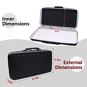 LTGEM Controller Case for Alesis V-Mini - 25-Key USB MIDI Keyboard Controller, Hard Storage Travel Protective Carrying Bag