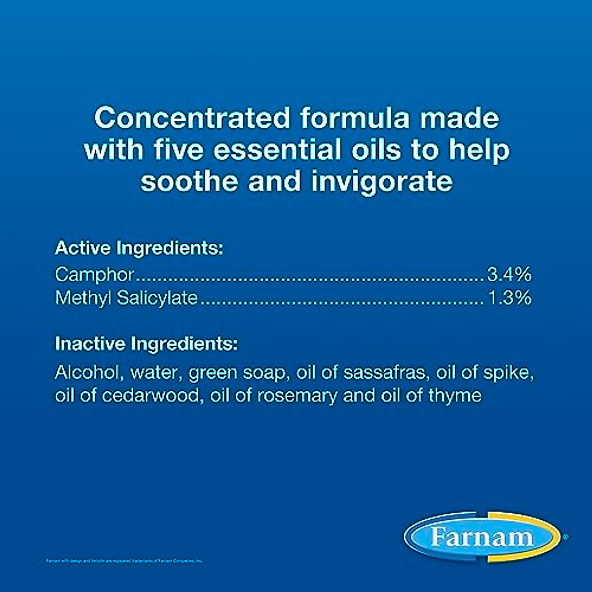 Farnam Vetrolin Horse Liniment for Muscle Soreness, Stiffness and Inflammation Relief on Horses, Helps Reduce Swelling, Aids in Pain Relief, 32 Oz.