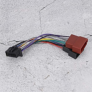 Car Stereo Harness 16pin Port to Mini Iso 8pin Plug Wiring Cable Fits for Pioneer 2003-on for aftermarket Radio Wireless Wire connectors
