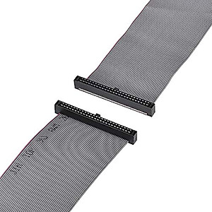 uxcell IDC Wire Flat Ribbon Cable FC/FC Female Connector A-Type 50Pins 1.27mm Pitch 20cm Length