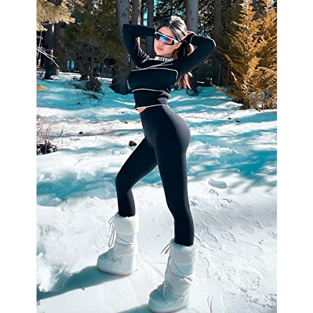 3 Pack Leggings for Women High Waisted No See-Through Tummy Control Soft Yoga Pants Womens Workout Athletic Running Leggings